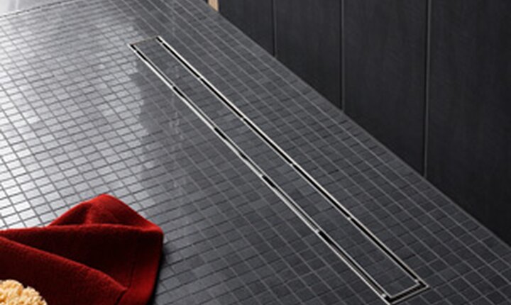 Duschrinne TECEdrainline / Duschrinnen Edelstahl, Glas, Naturstein | TECE