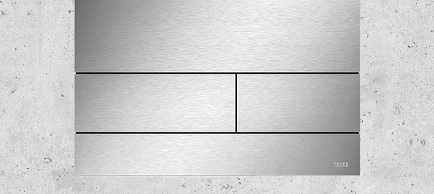 TECEsquare Metall – Betätigungsplatte aus Edelstahl | TECE