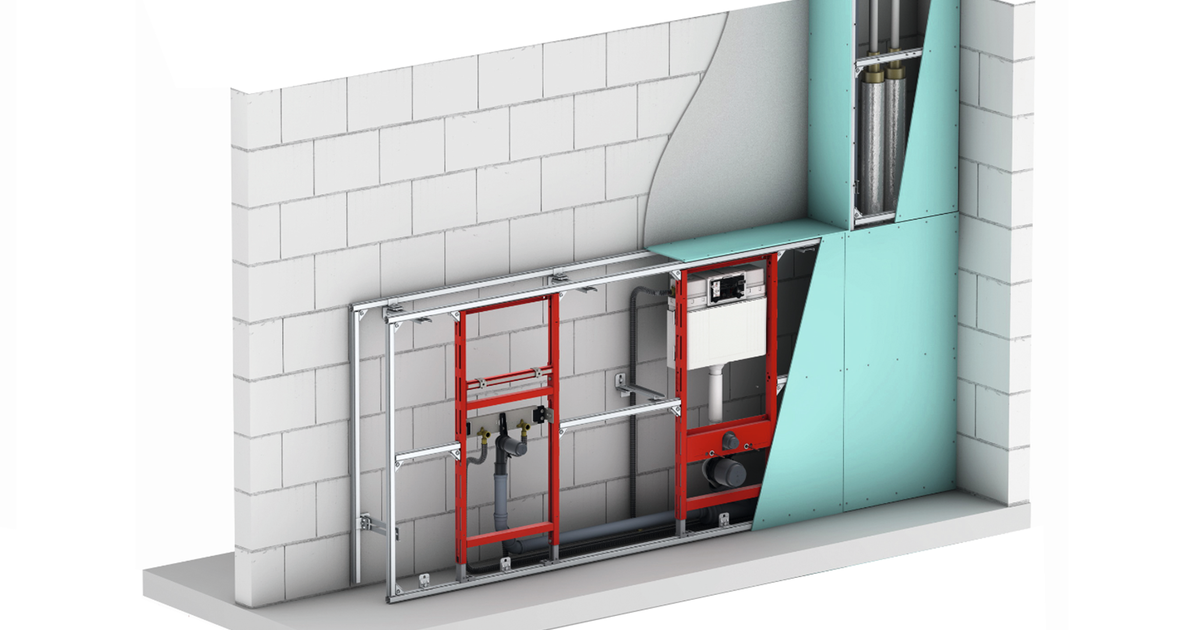 Installationswände für den Sanitärbereich | TECE